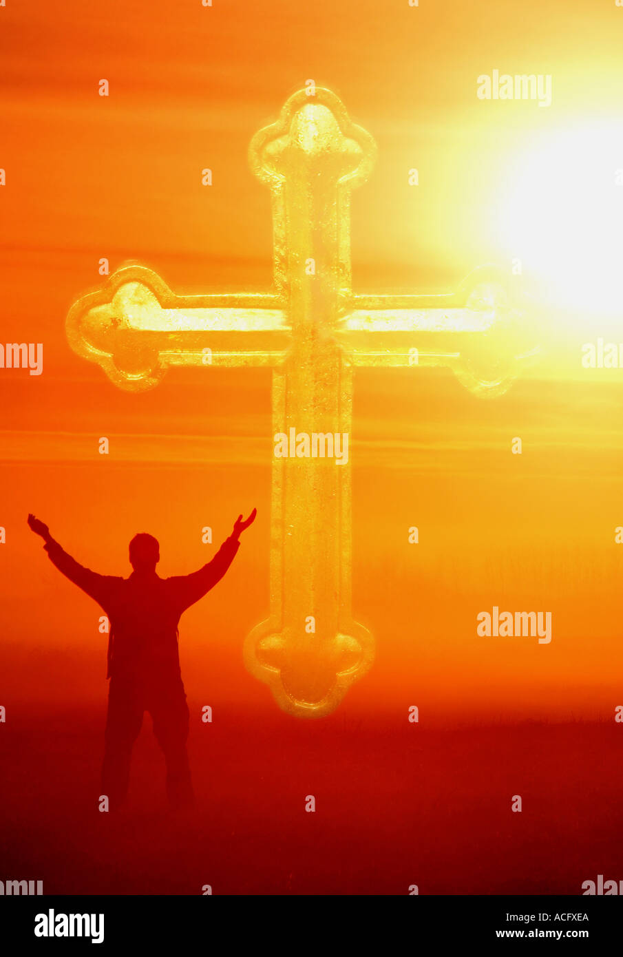 Inspired by the cross Stock Photo - Alamy