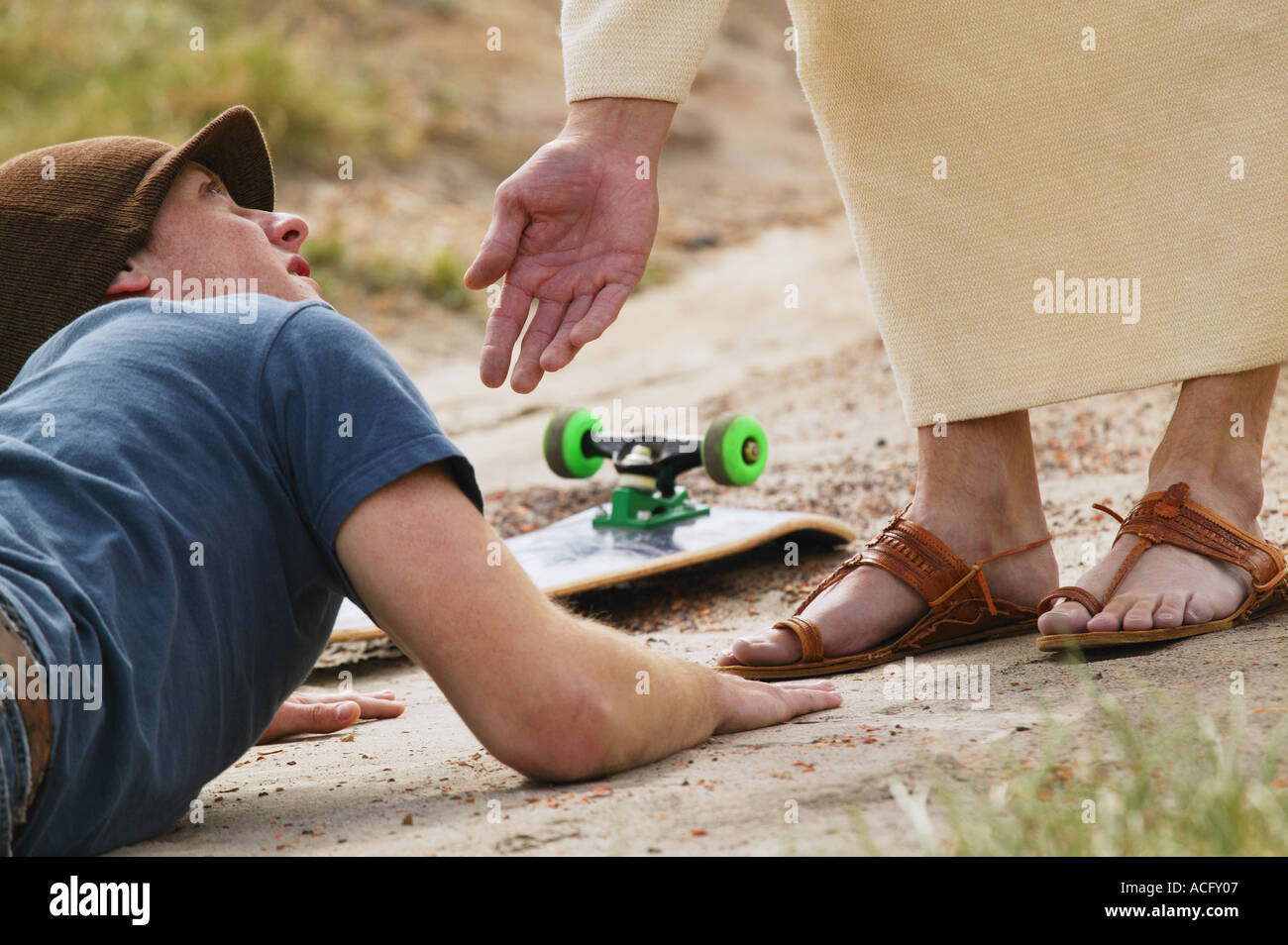 A helping hand Stock Photo - Alamy