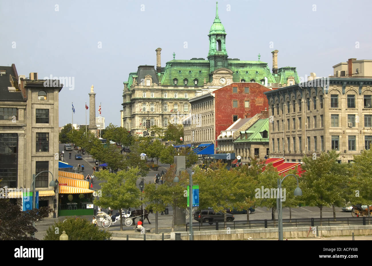Place Jacques Cartier Old Montreal Quebec Canada Stock Photo - Alamy