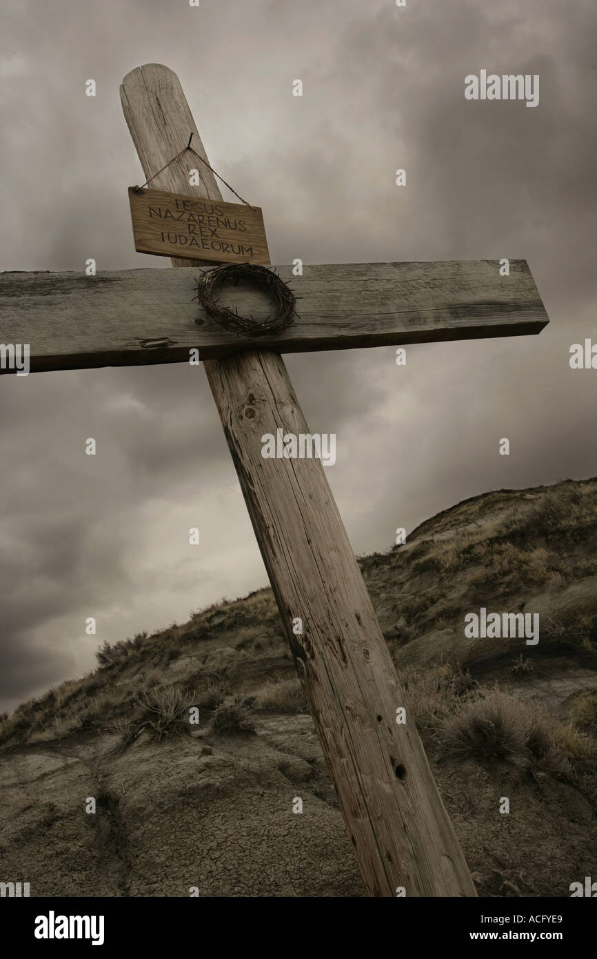 The rugged cross Stock Photo - Alamy