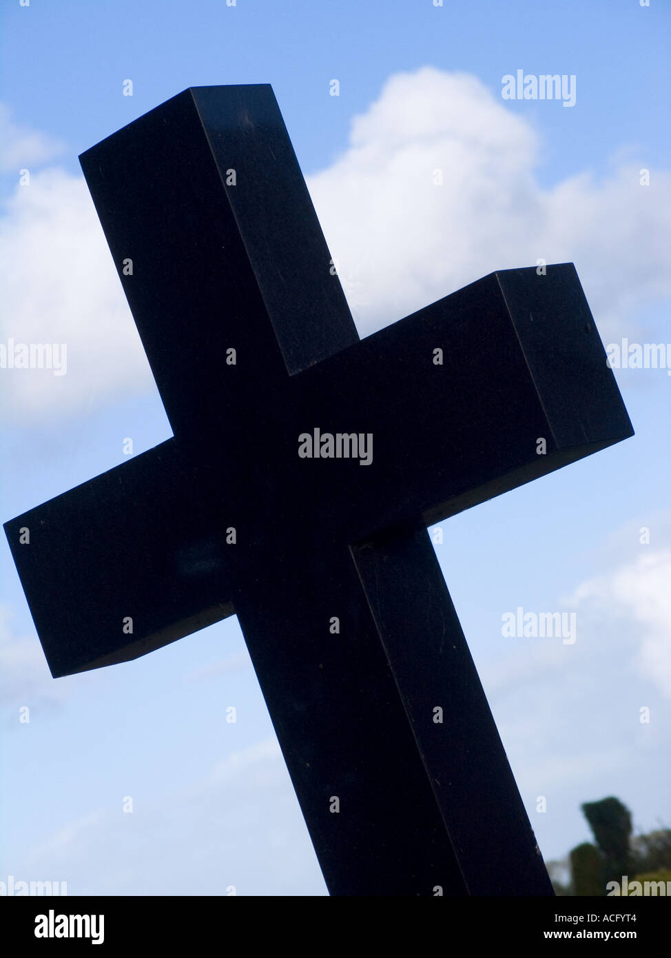 Big dominant stone cross Stock Photo - Alamy