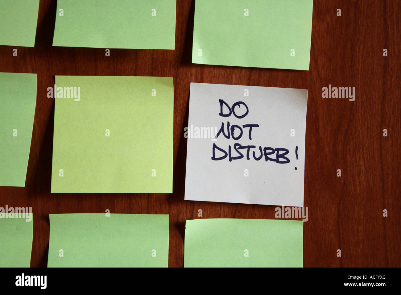 do not disturb written on post it note memo Stock Photo - Alamy