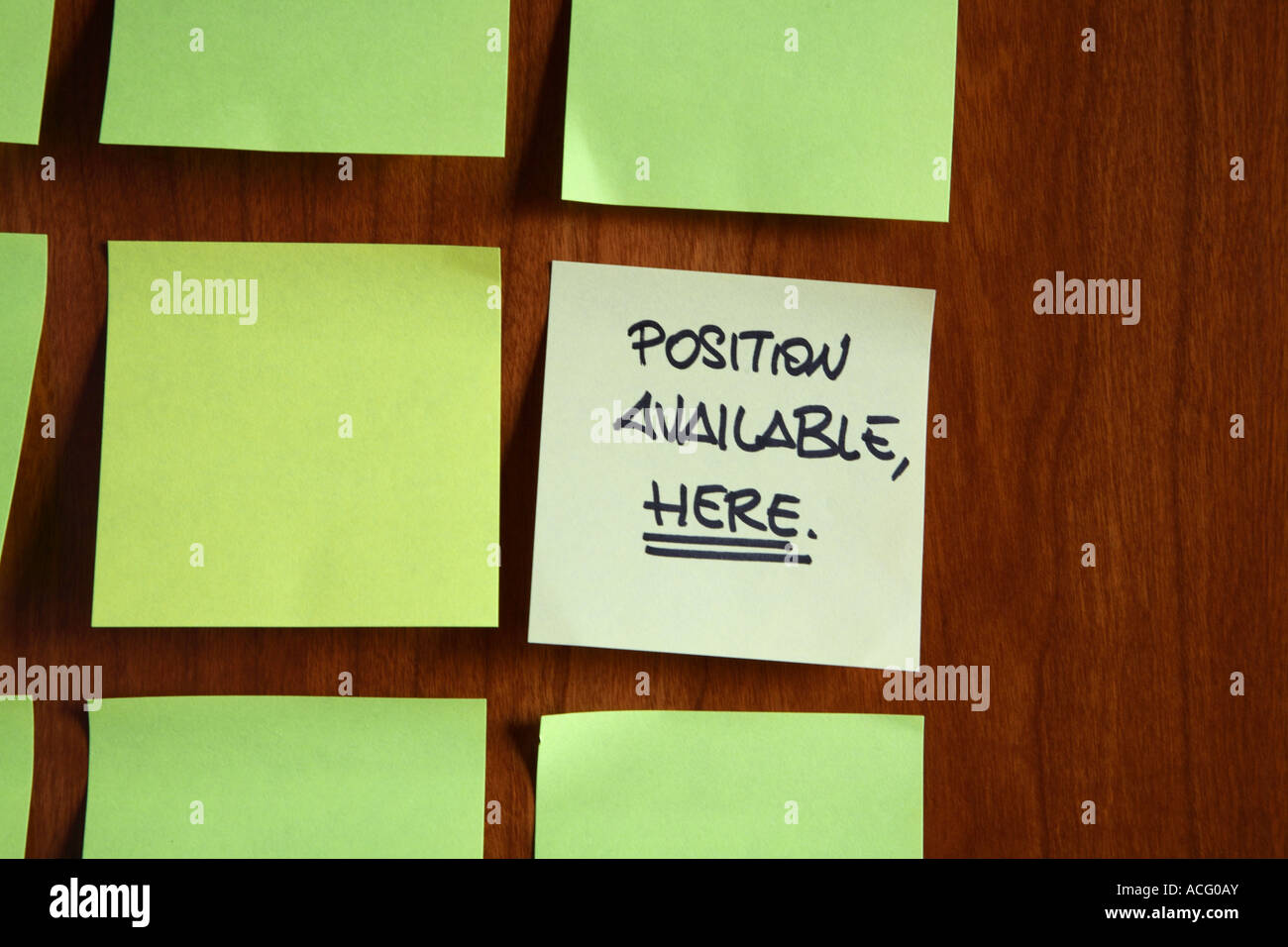 position available here written on a post it memo note Stock Photo - Alamy