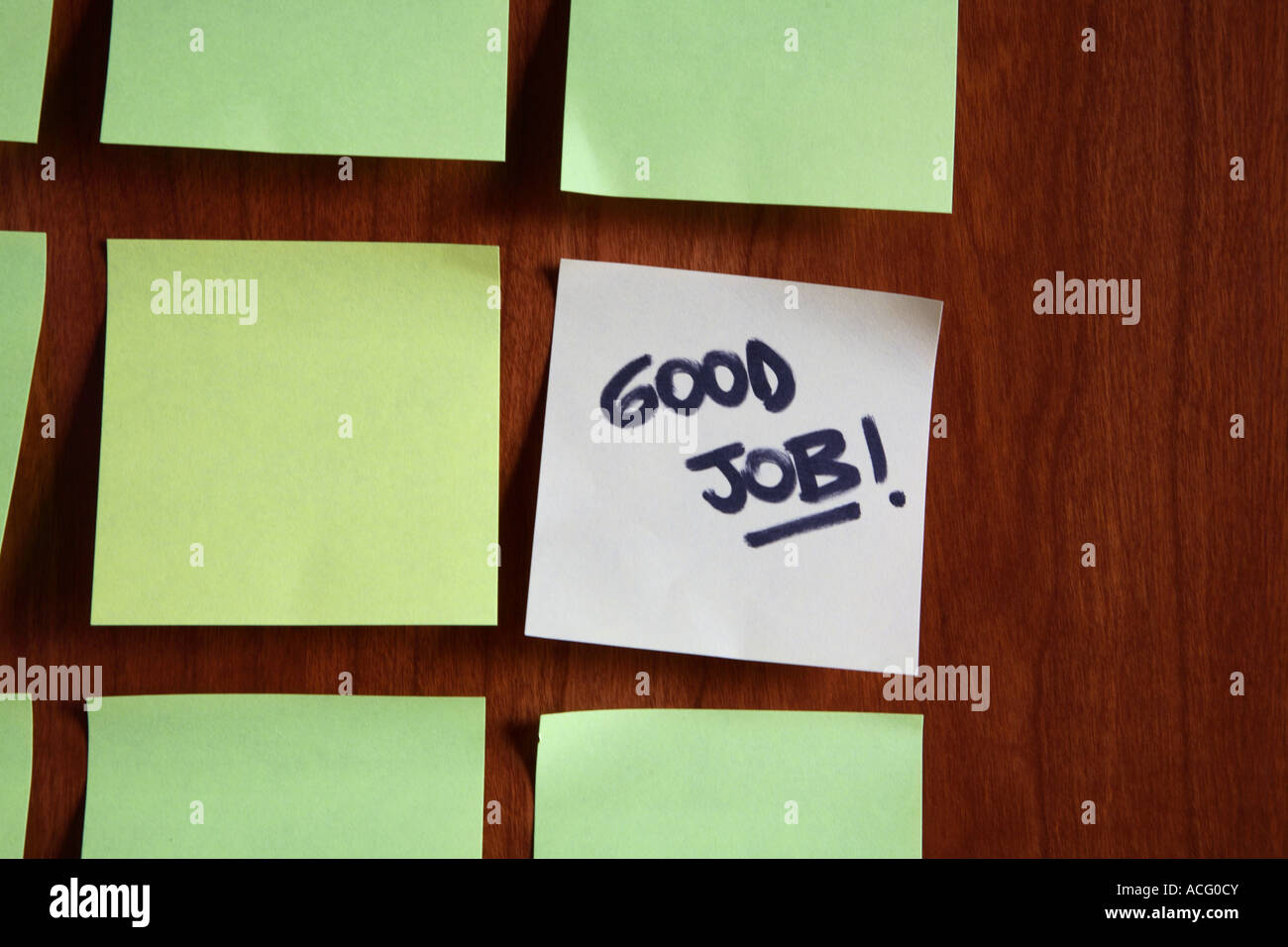 good job ! written on post it note memo Stock Photo - Alamy