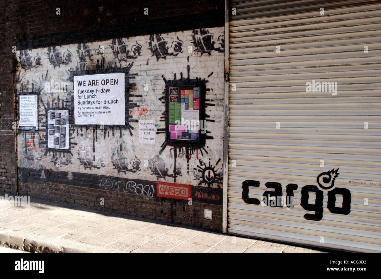 Exterior of Cargo nightclub. Shoreditch, London, England Stock Photo ...