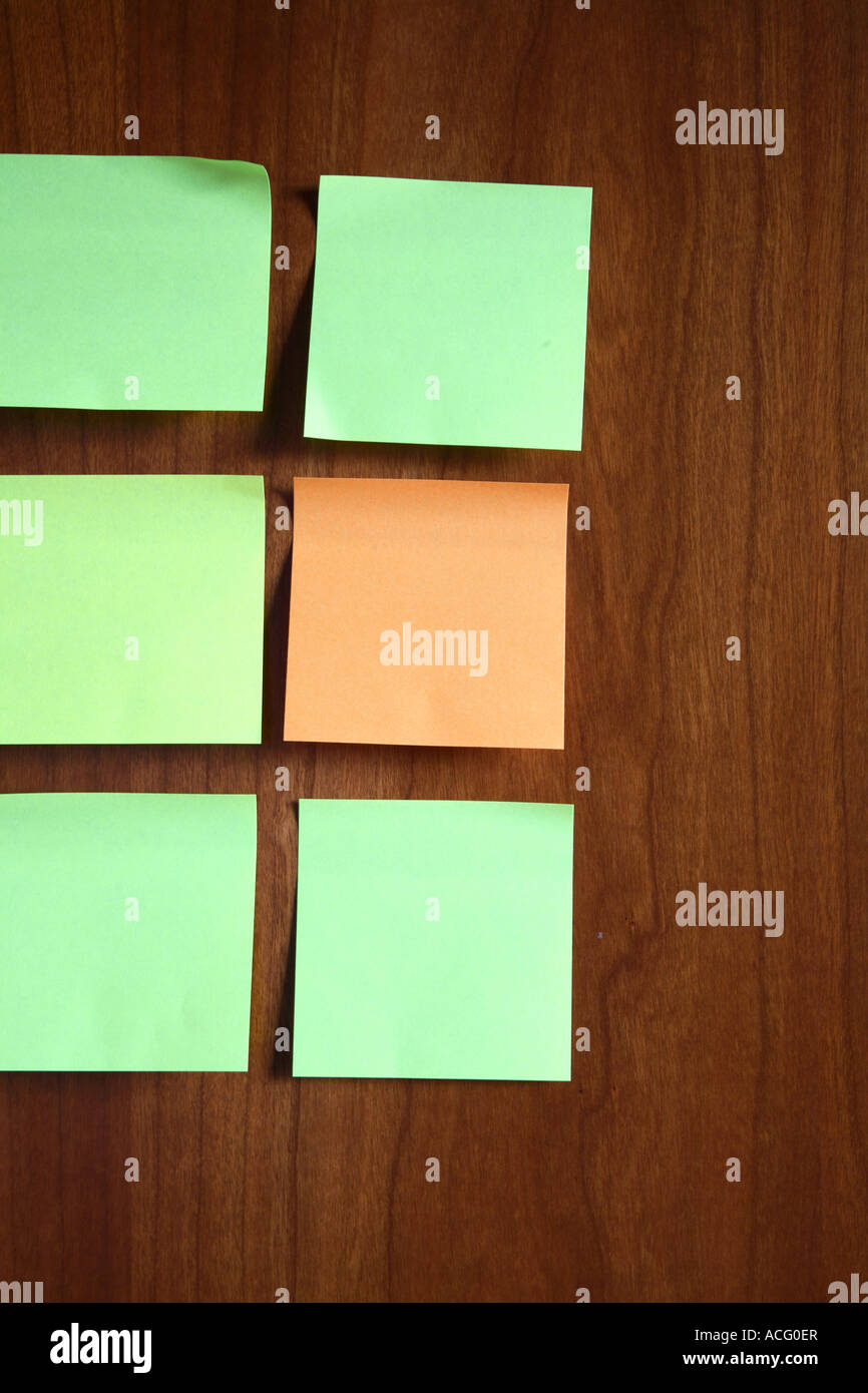 group of blank post it memo notes Stock Photo - Alamy