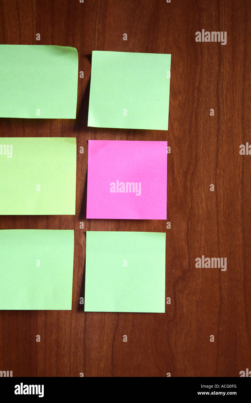 group of blank post it memo notes Stock Photo - Alamy