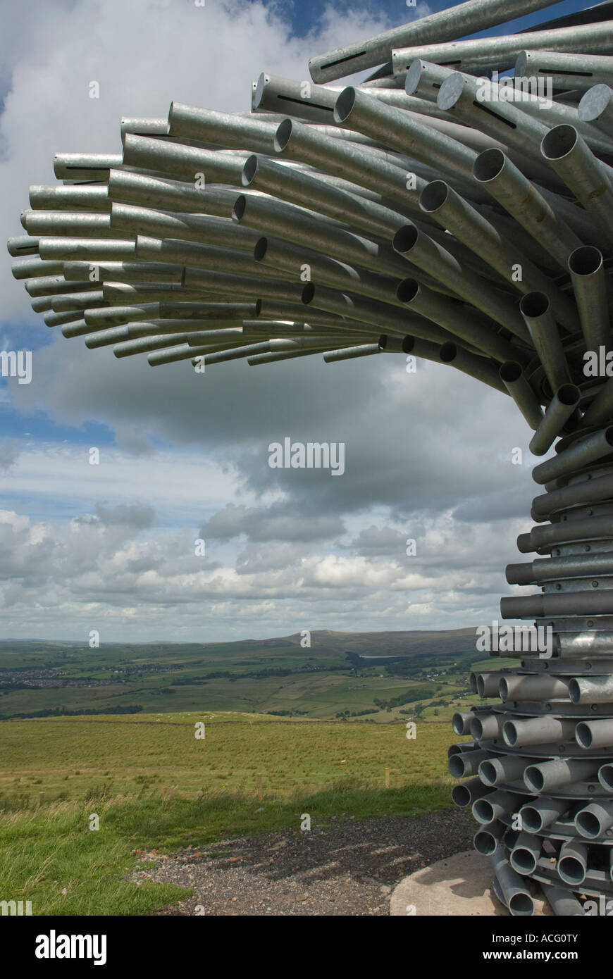 The Singing, Ringing Tree near Burnley in Lancashire Stock Photo - Alamy