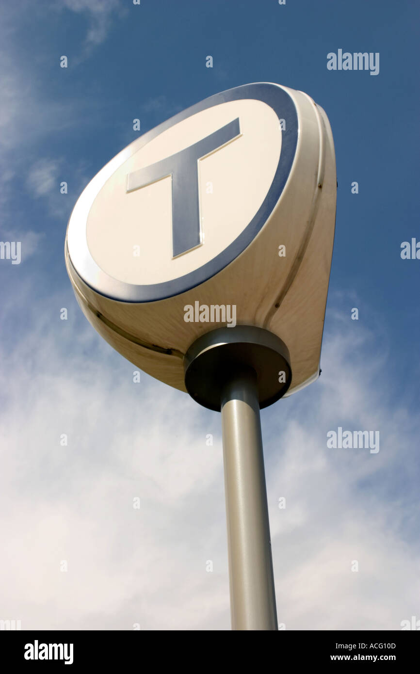 Sign for T Bane in Oslo Norway Stock Photo - Alamy