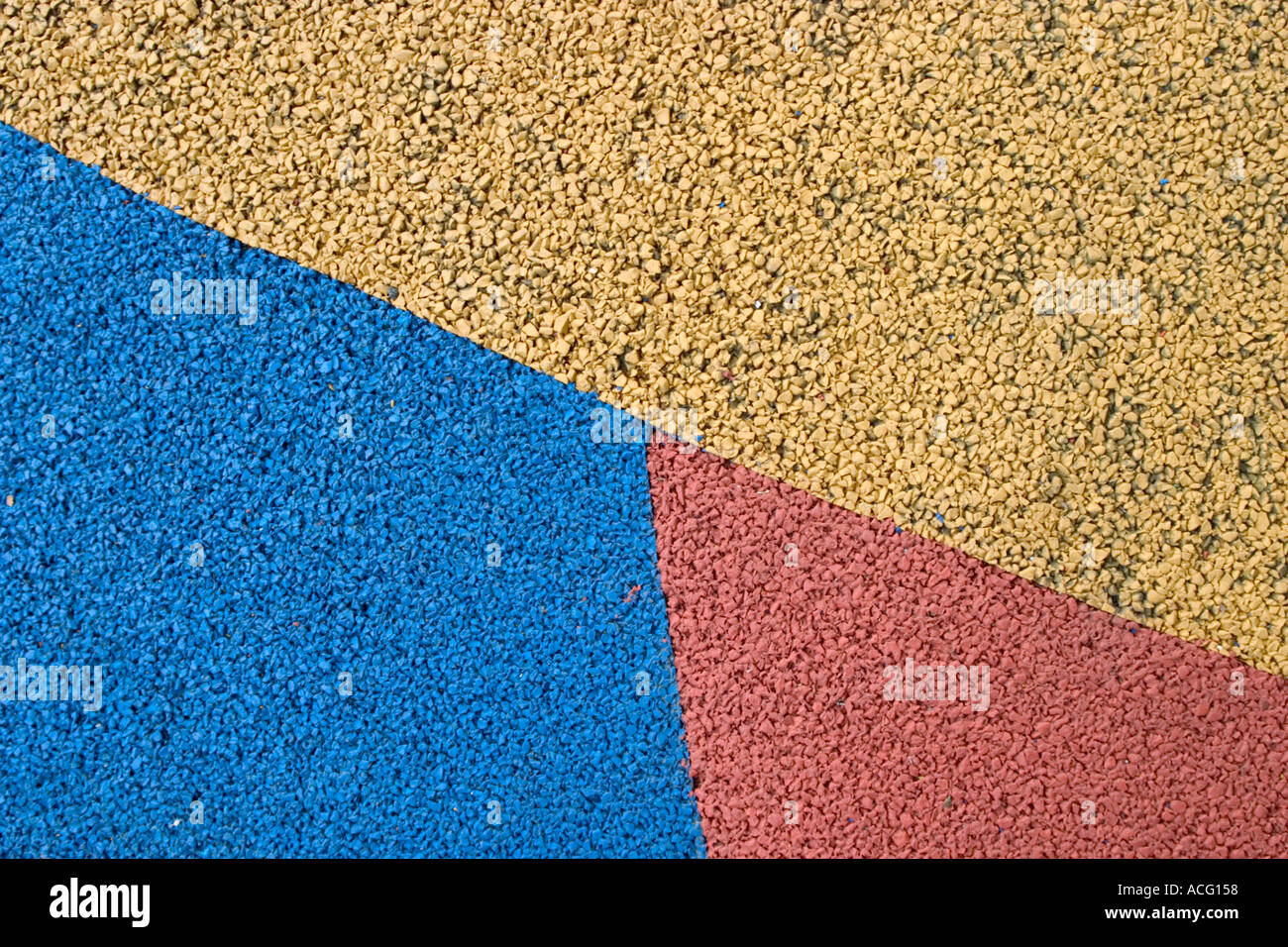 Colourful ground at childrens playground in south London Stock Photo ...
