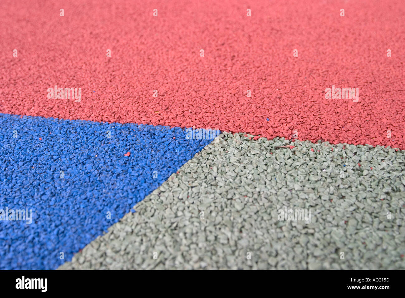 Colourful ground at childrens playground in south London Stock Photo ...