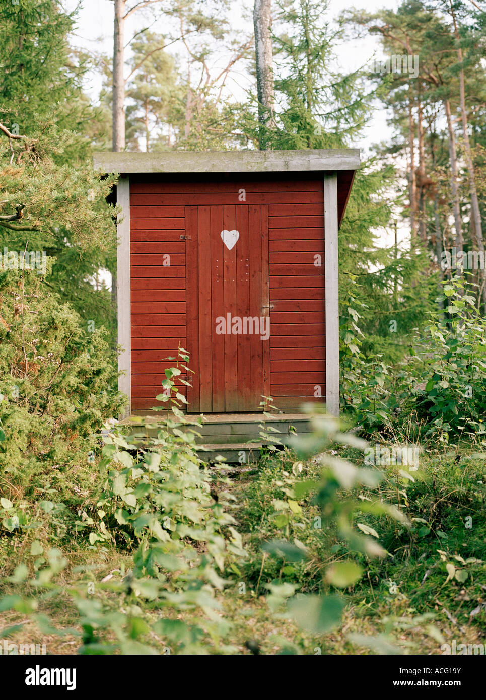 An outdoor loo Stock Photo - Alamy
