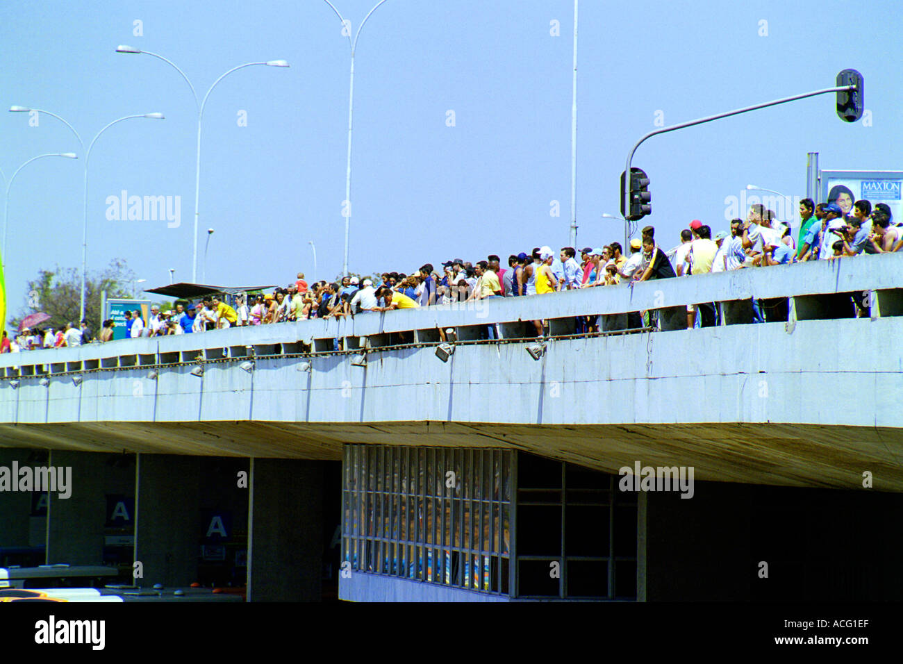 Bus Station upper level 7th September celebration in Brasilia Stock ...