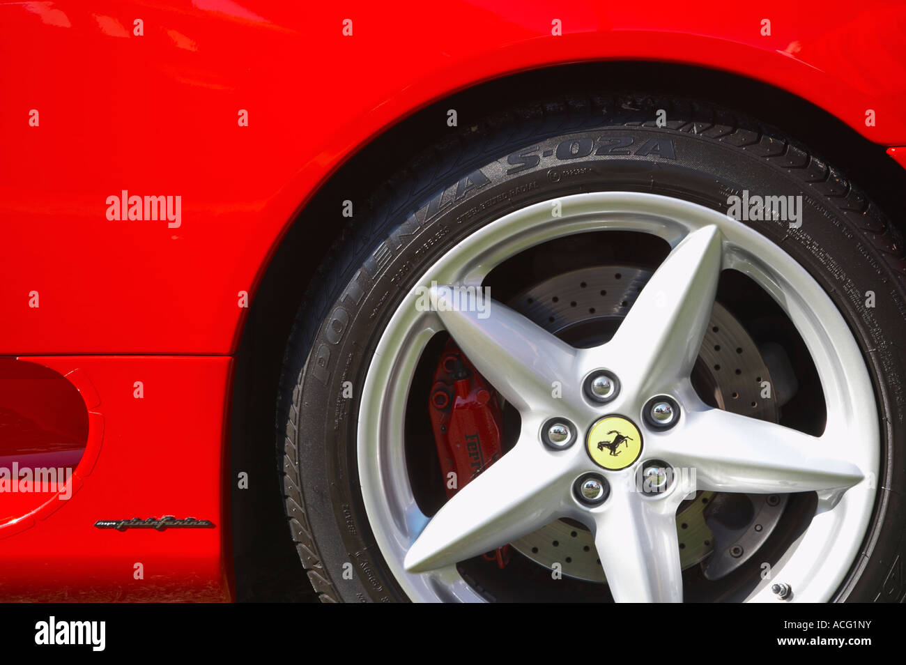 Red Italian Ferrari sports car Stock Photo - Alamy