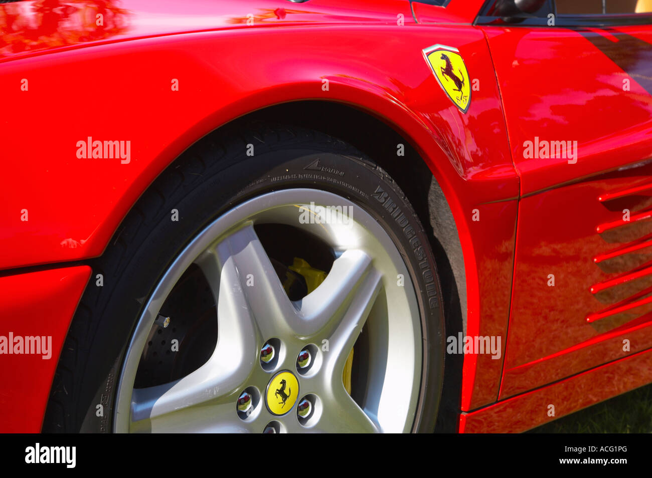 Red Italian Ferrari sports car Stock Photo - Alamy