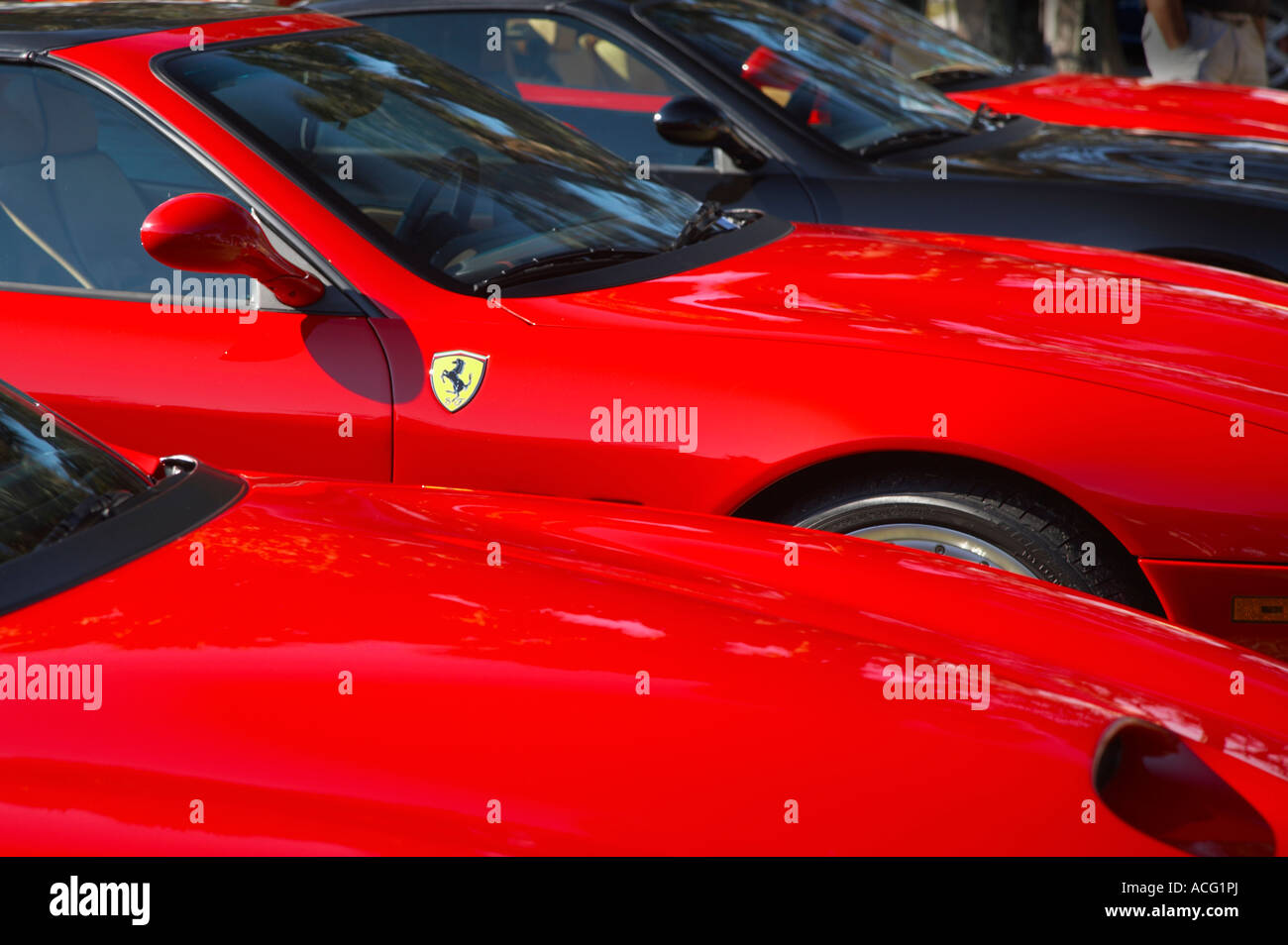 Red Italian Ferrari sports cars Stock Photo - Alamy