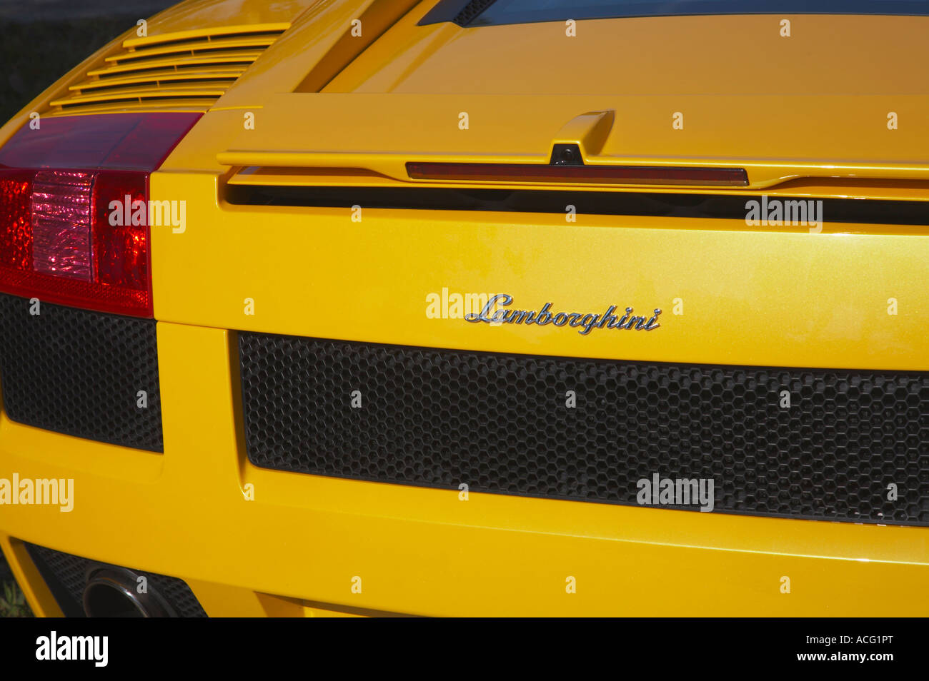 Yellow Lamborghini sports car Stock Photo - Alamy
