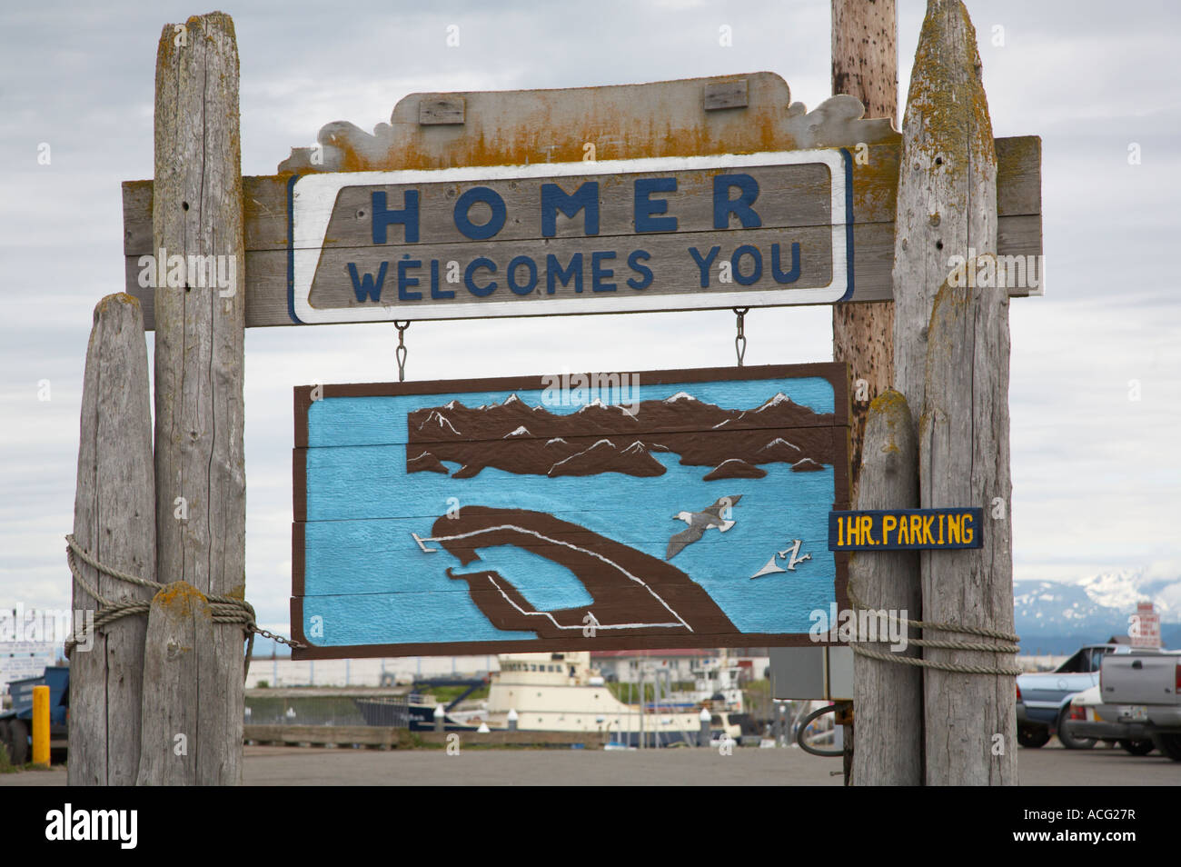 Homer welcome sign hi-res stock photography and images - Alamy