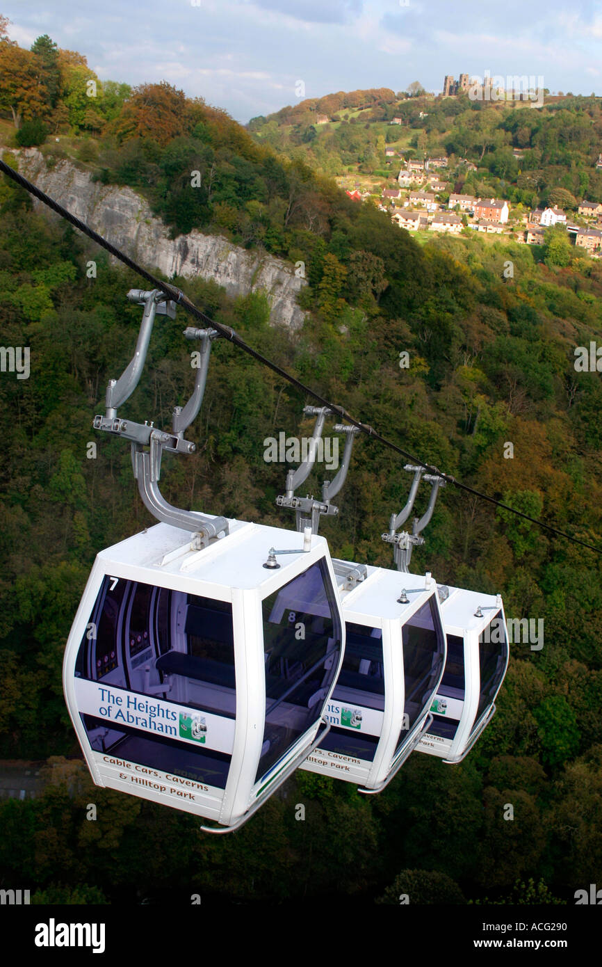 The new cable cars at the Heights of Abraham in Matlock Bath Peak ...
