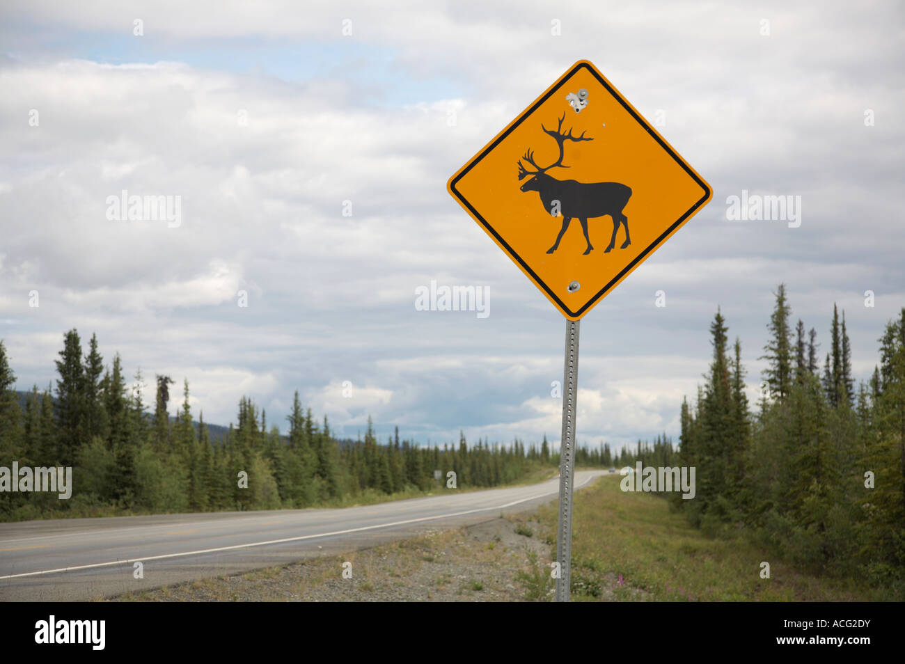 Caribou Warning Sign High Resolution Stock Photography and Images - Alamy