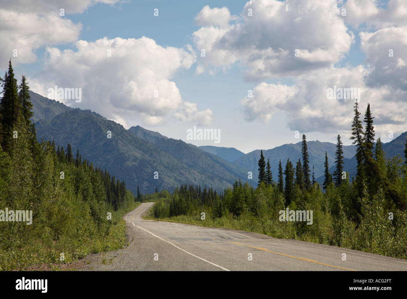 Glenn Highway Tok Cutoff Alaska Stock Photo - Alamy