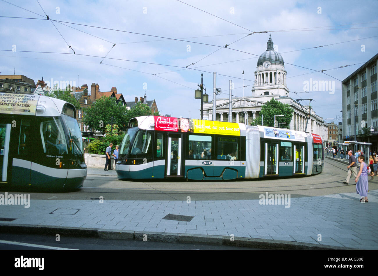 Nottingham City Trams Stock Photo - Alamy