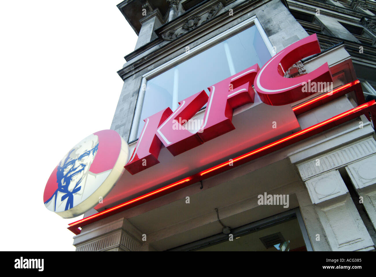 KFC restaurant exterior in Leicester Square London England Stock Photo ...