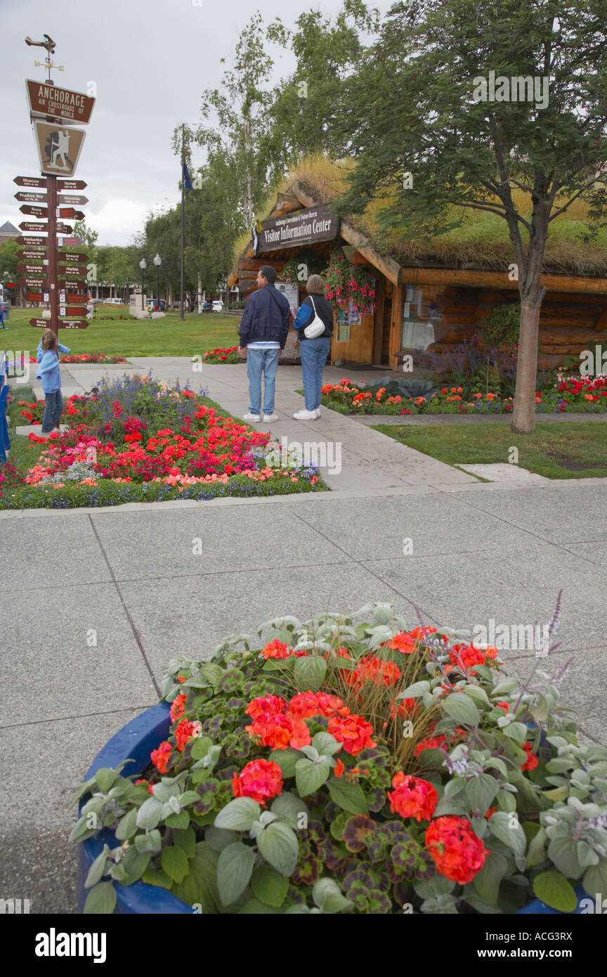 Visitor information center in downtown Anchorage Alaska Stock Photo - Alamy