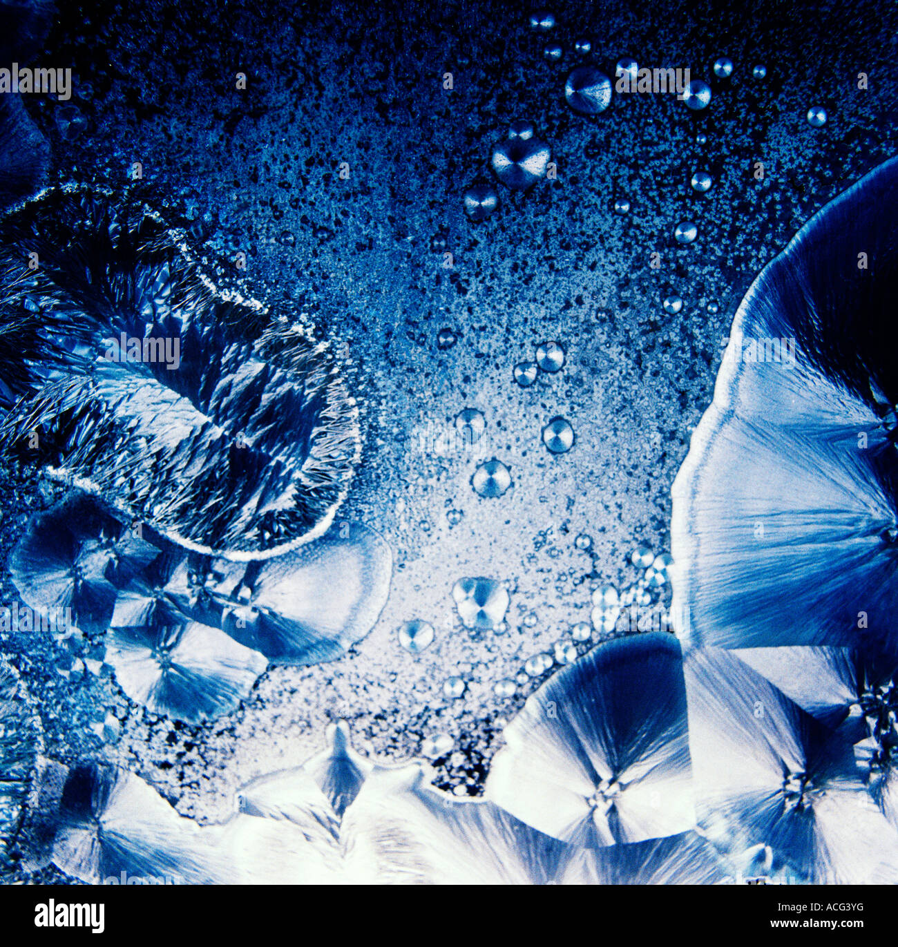 Patterns on ice close-up Stock Photo - Alamy