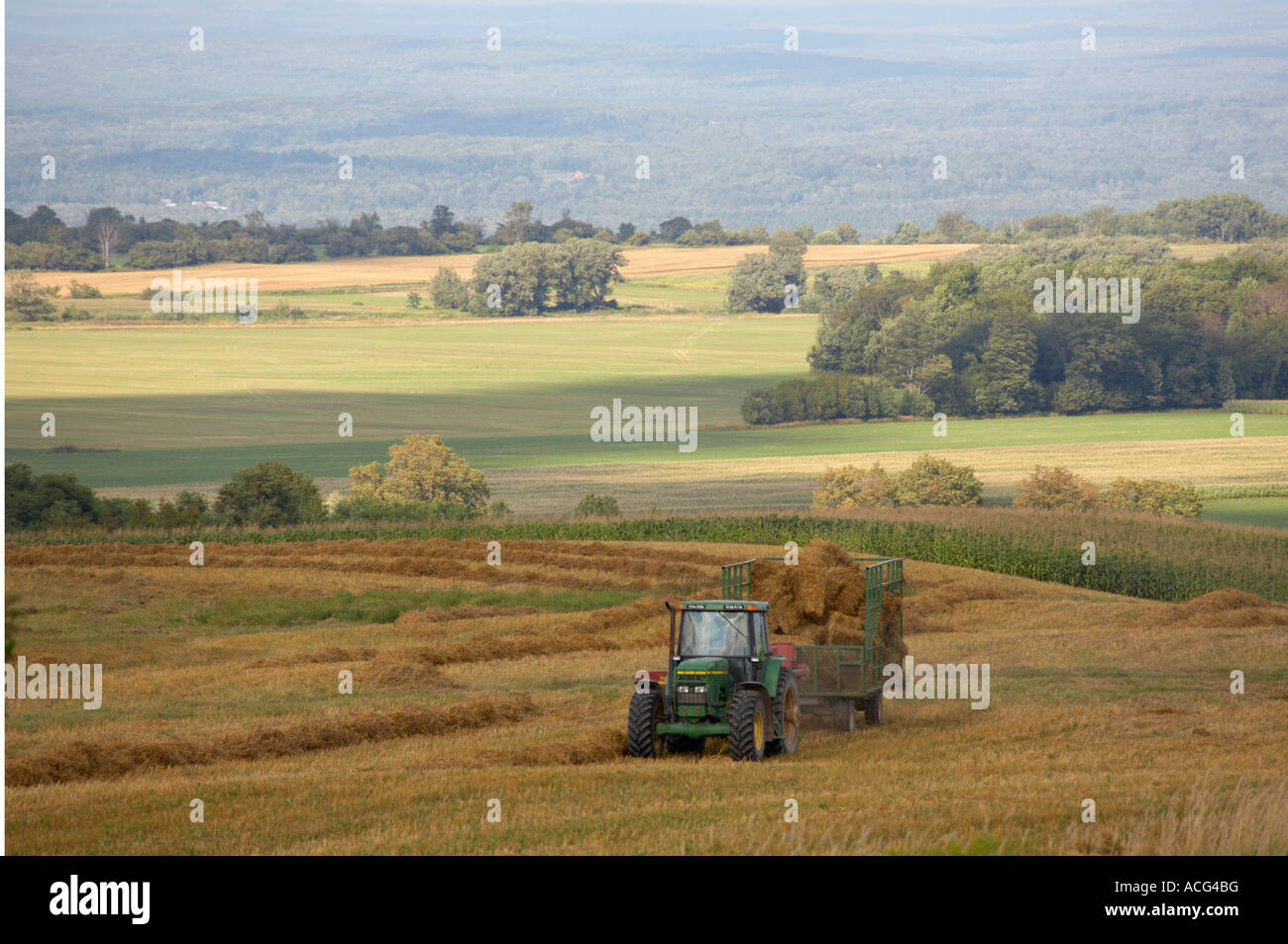 Farming in Lewis County near Lowville in upstate New York Stock Photo ...