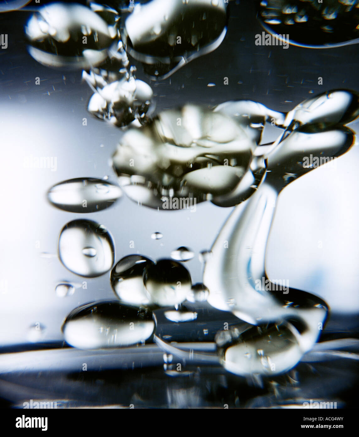 Bubbles in oil close-up Stock Photo - Alamy