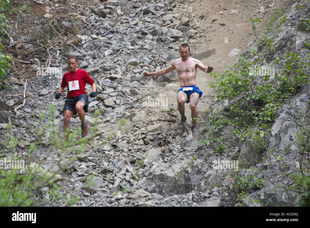 Men s Mount Marathon race in Seward Alaska on the 4th of July 2007 ...