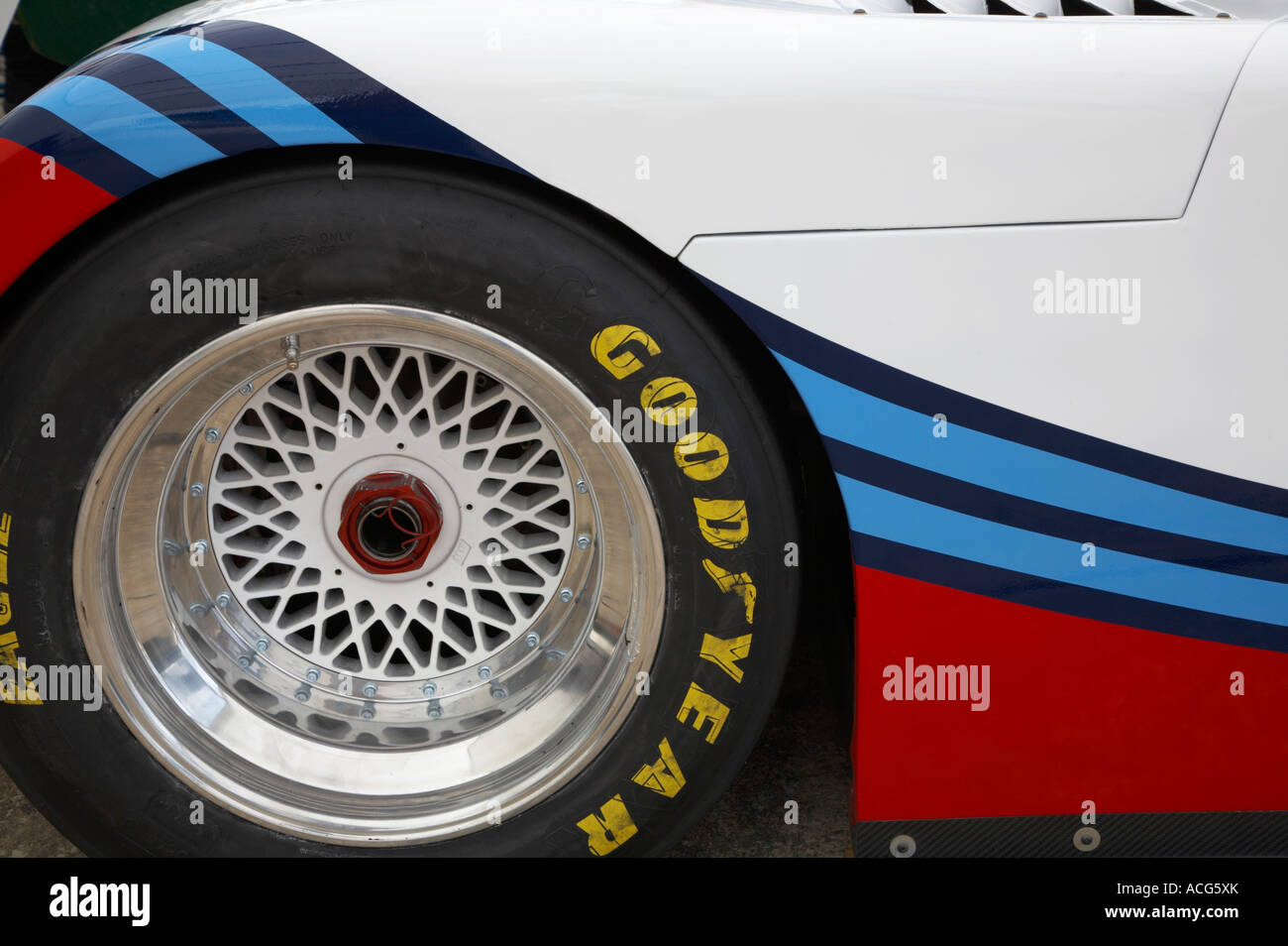 Colorful details on race car Stock Photo - Alamy