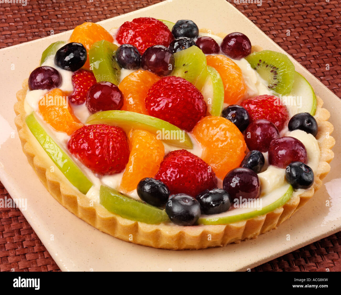 SUMMER FRUITS TART Stock Photo - Alamy