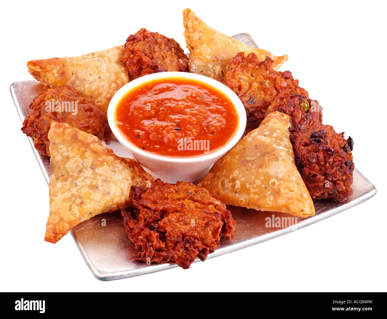 INDIAN SNACK SELECTION CUT OUT Stock Photo - Alamy