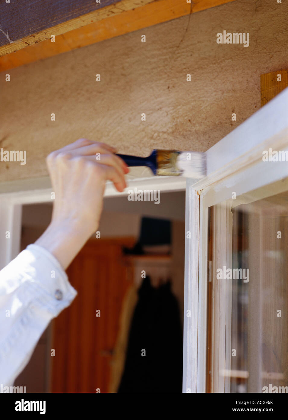 Painting of windows Stock Photo - Alamy