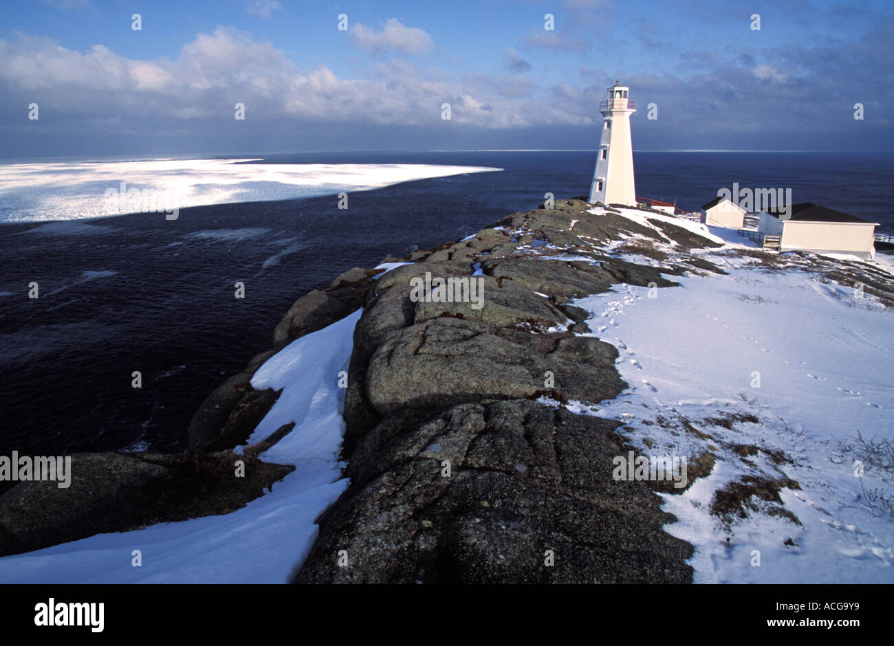 Lighthouse in Canada newfoundland Stock Photo - Alamy