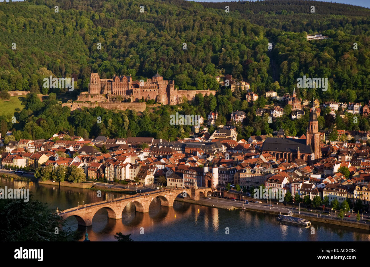 Heidelberg Germany viewed from Philosopher's walk Stock Photo - Alamy