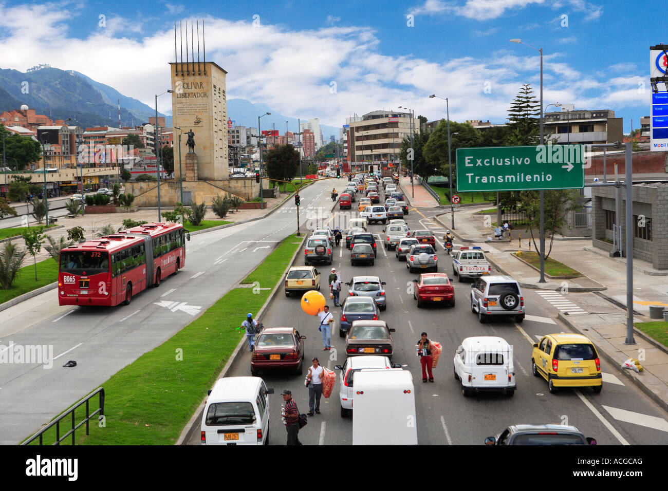 Transmilenio bus transit system hi-res stock photography and images - Alamy
