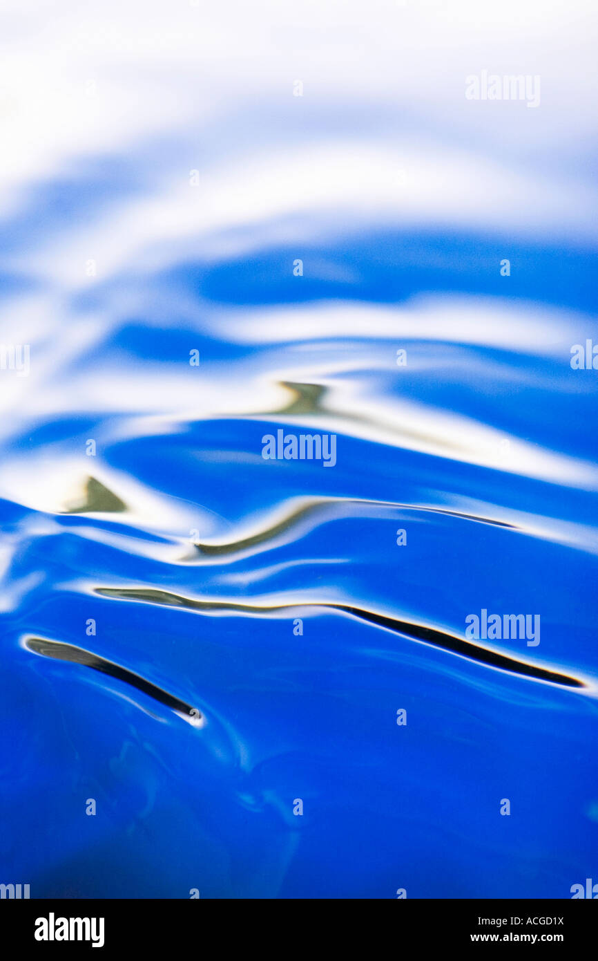 Gradient blue water ripple pattern Stock Photo - Alamy