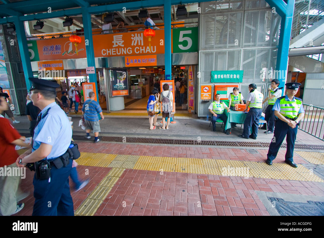 Cheung Chau Island First Ferry Pier Central Hong Kong SAR Stock Photo ...