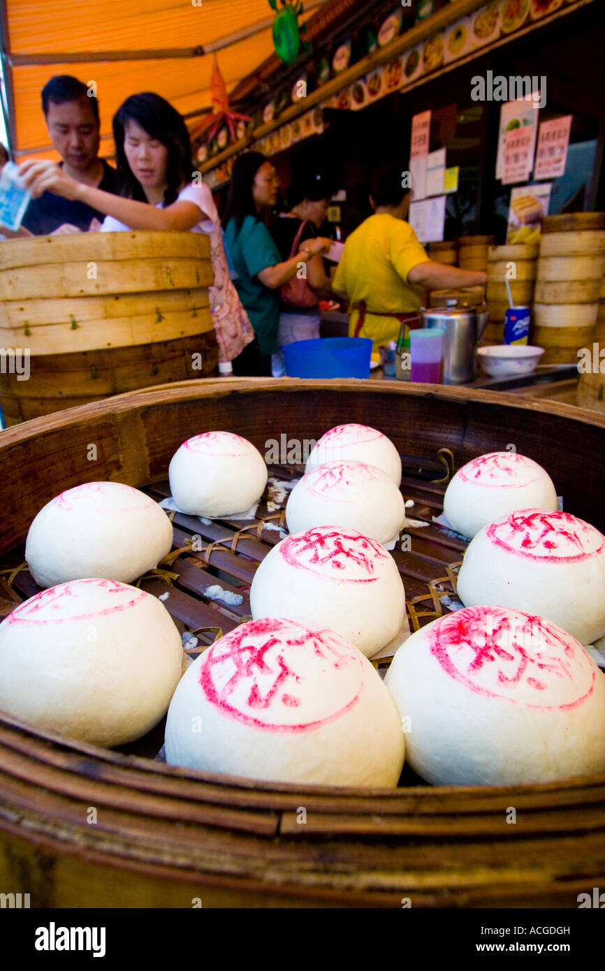 Selling Steamed Buns Cheung Chau Island Bun Festival Hong Kong SAR ...