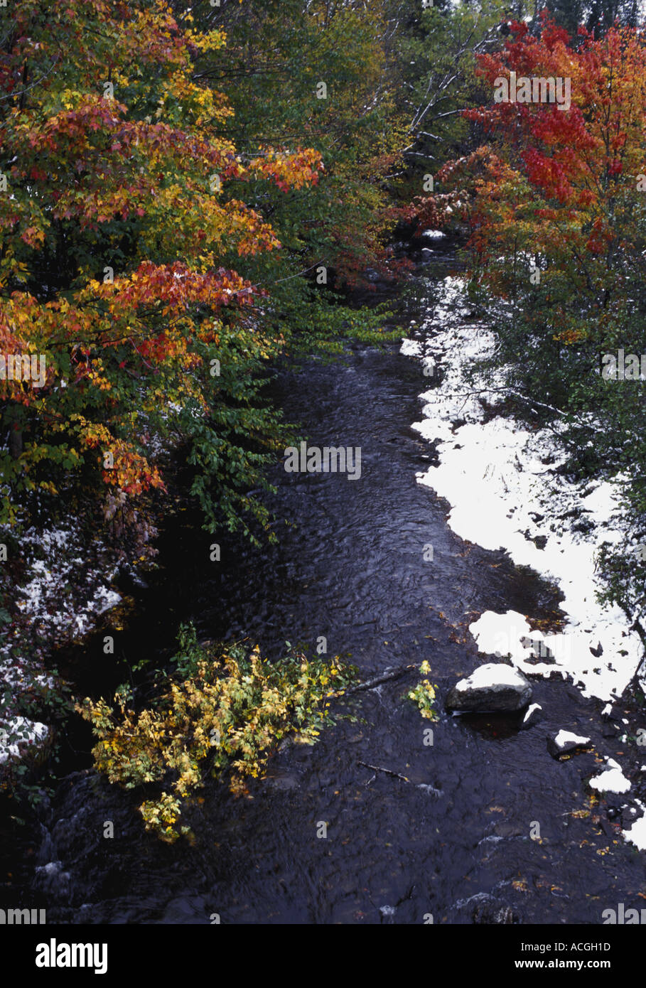 Vertical overhead view fall river hi-res stock photography and images ...
