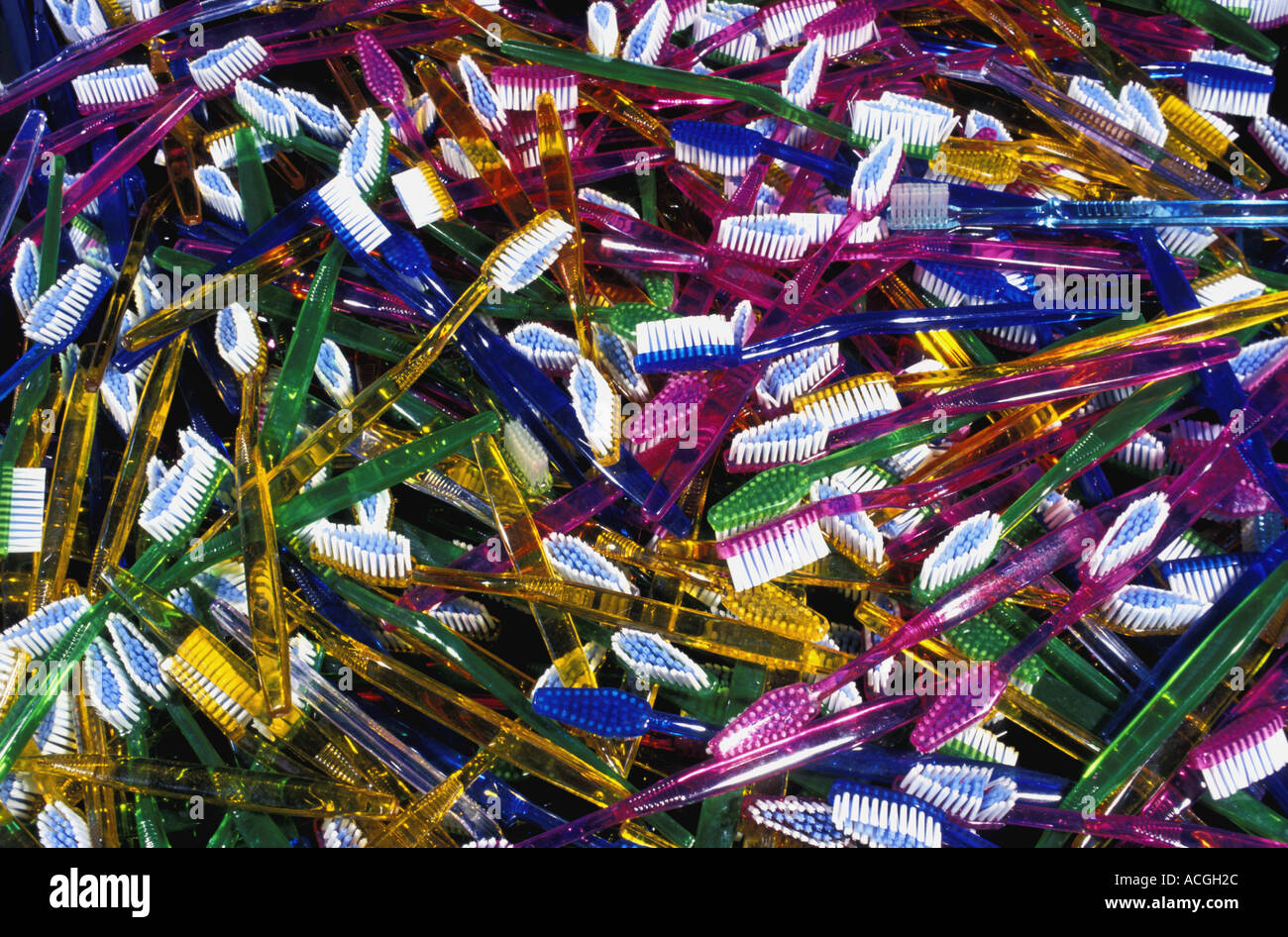 A pile of new toothbrushes Stock Photo - Alamy