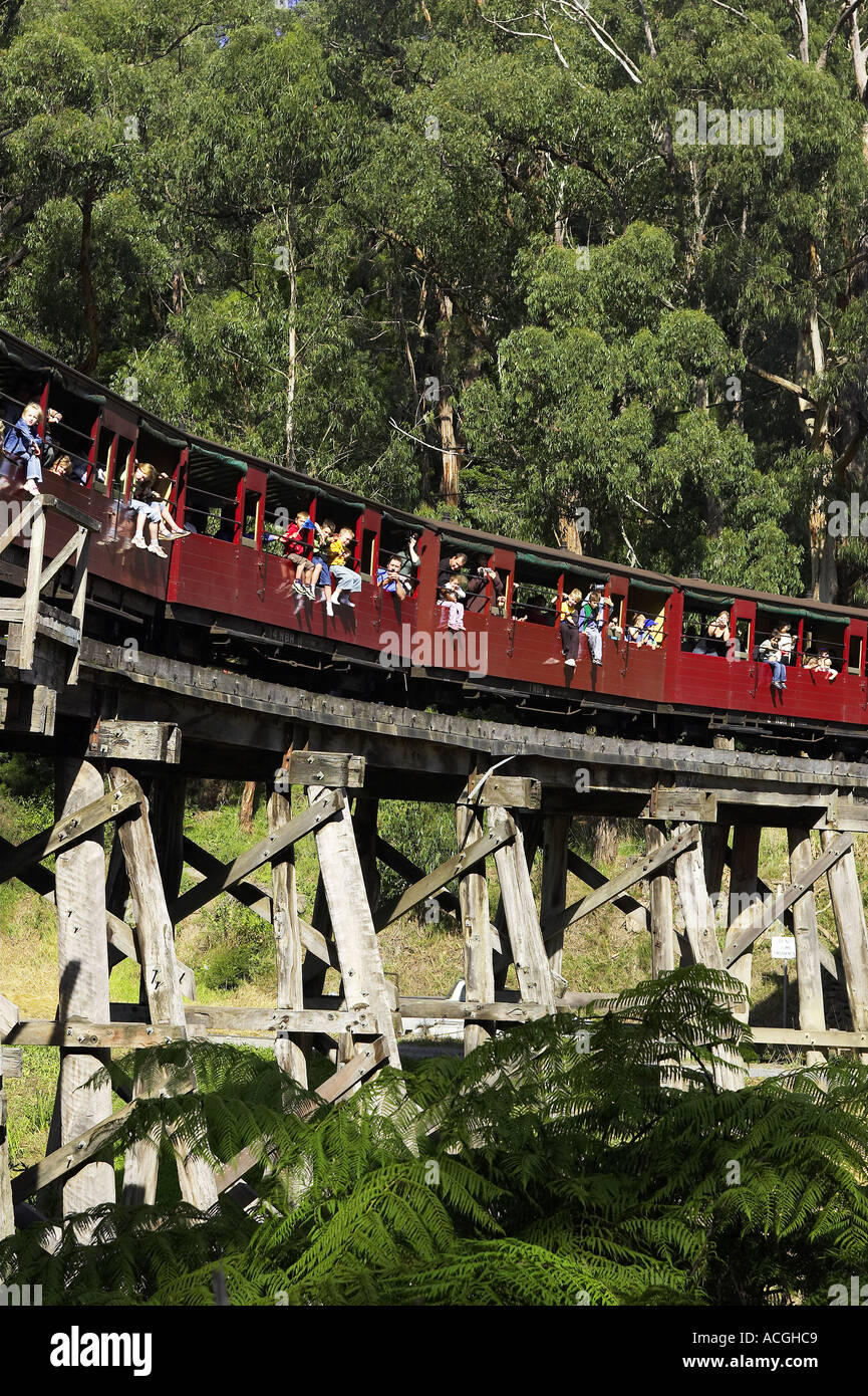 Puffing Billy Steam Train Dandenong Ranges near Melbourne Victoria Australia Stock Photo - Alamy