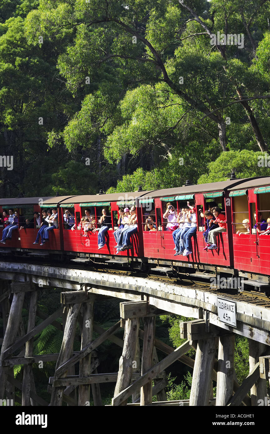 Puffing Billy Steam Train Dandenong Ranges near Melbourne Victoria Australia Stock Photo - Alamy