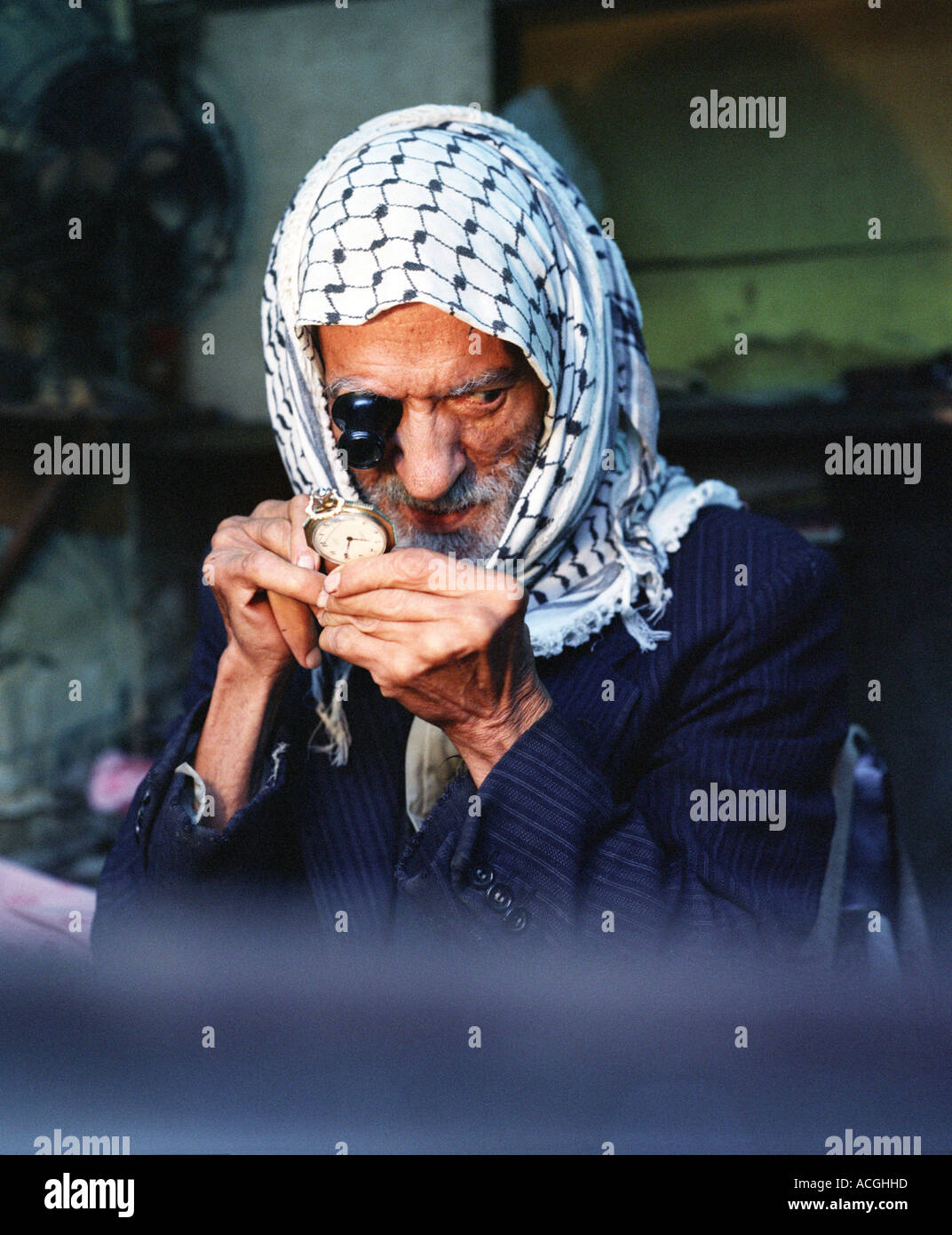 Street Watch repair Central Souk area Baghdad Iraq Stock Photo - Alamy