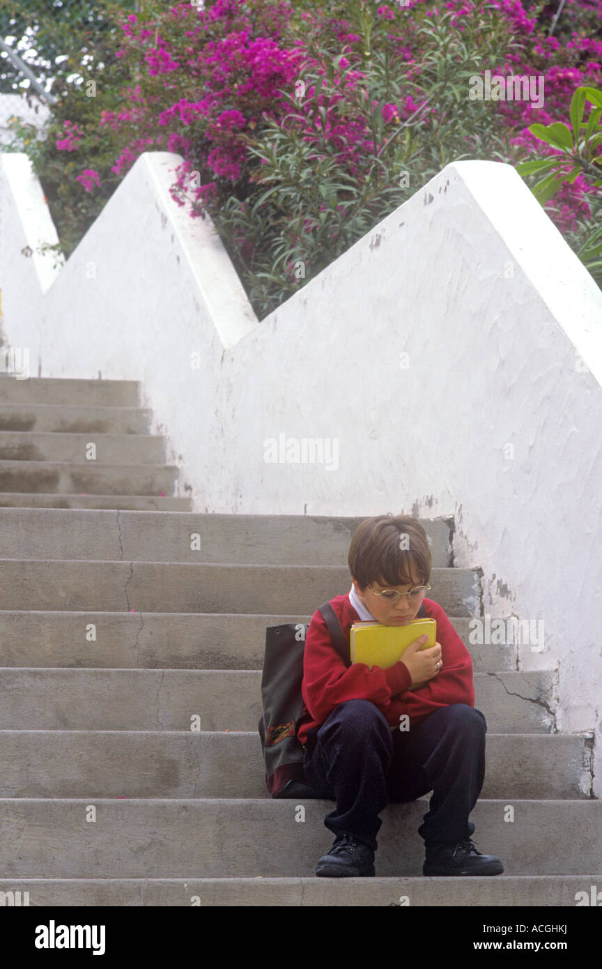 Sitting Alone At School Outside