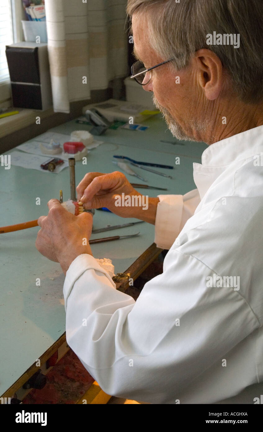 Dentures partial dentures prosthetist hi-res stock photography and ...