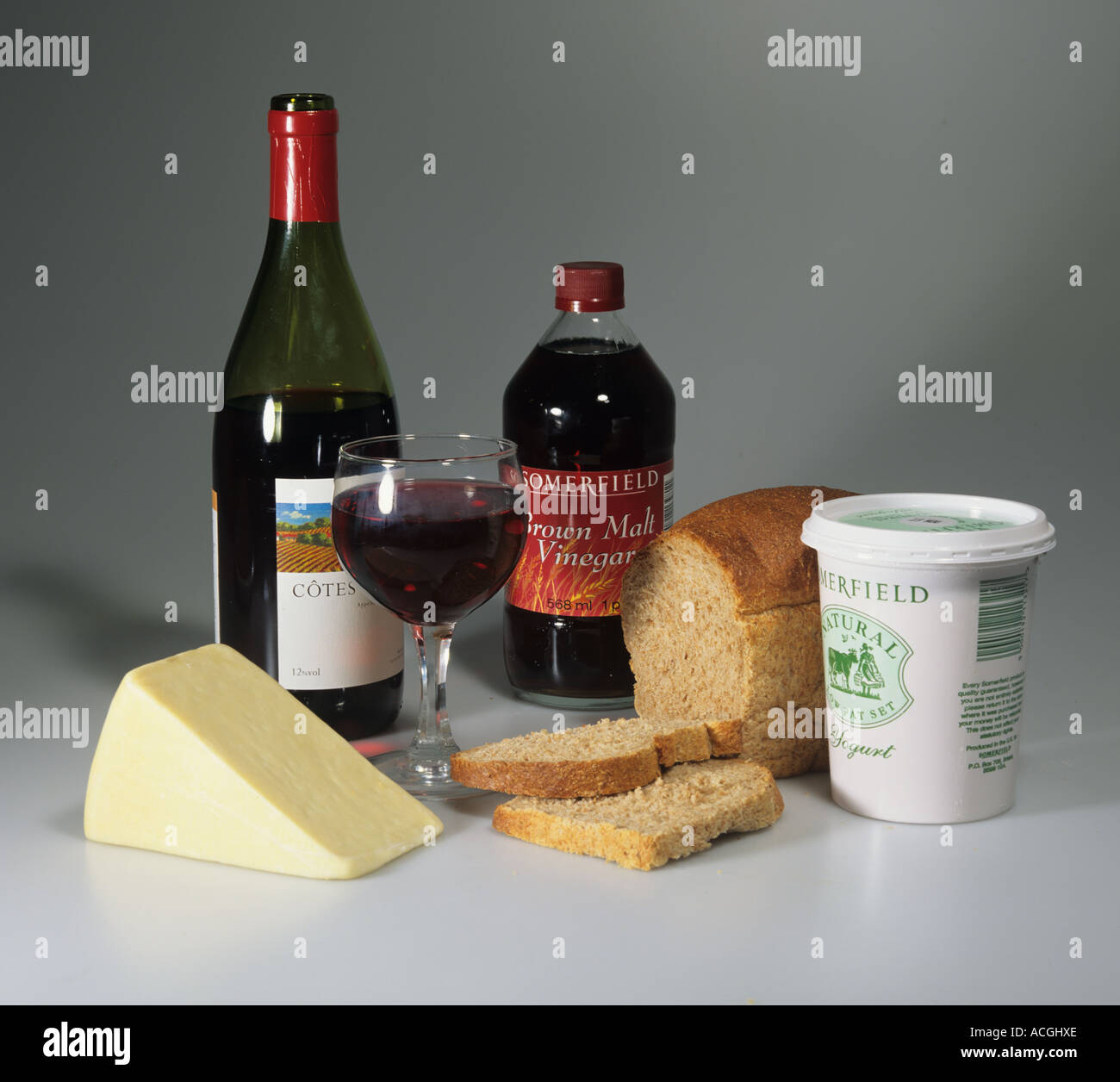 Products of biotechnology including wine vinegar yogurt bread cheese ...